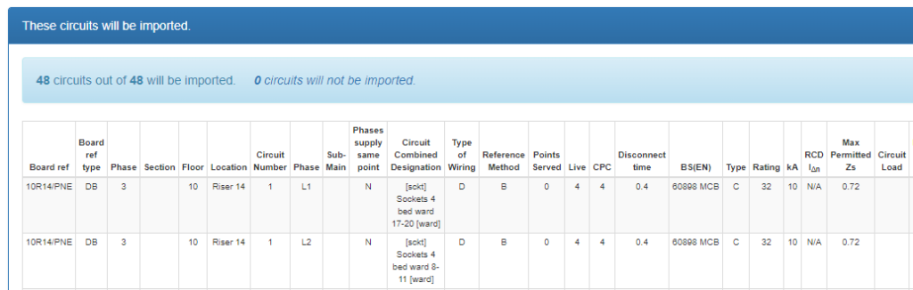 BULK UPDATES FOR CIRCUIT DESIGNATIONS – EDIS