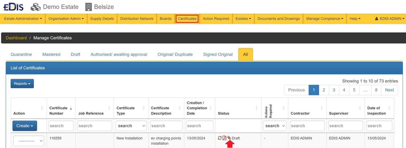 New EV Charging Point Installation Certificates and Checklists – EDIS