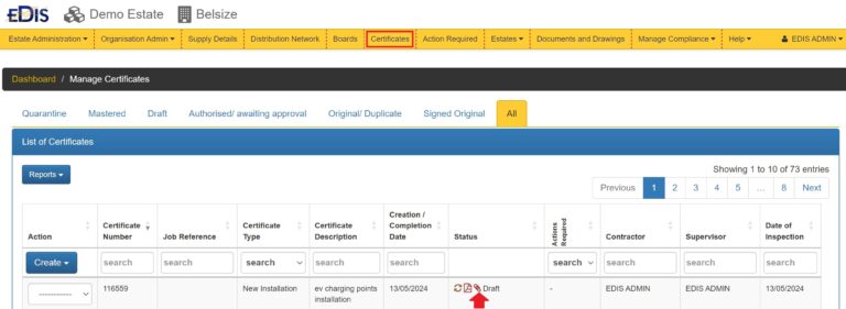 New EV Charging Point Installation Certificates and Checklists – EDIS