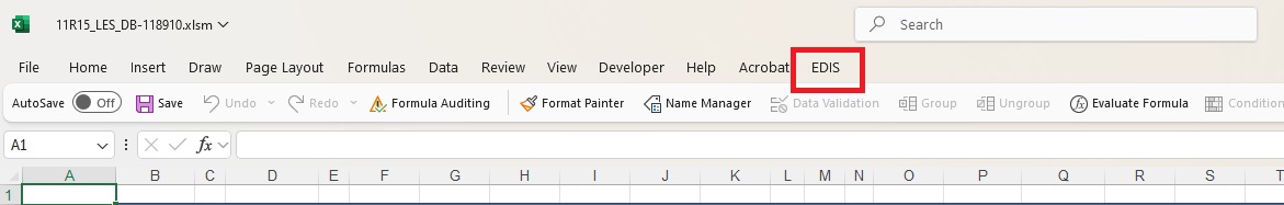 Editing EDIS Excel EICR and New Installation Certificates – EDIS